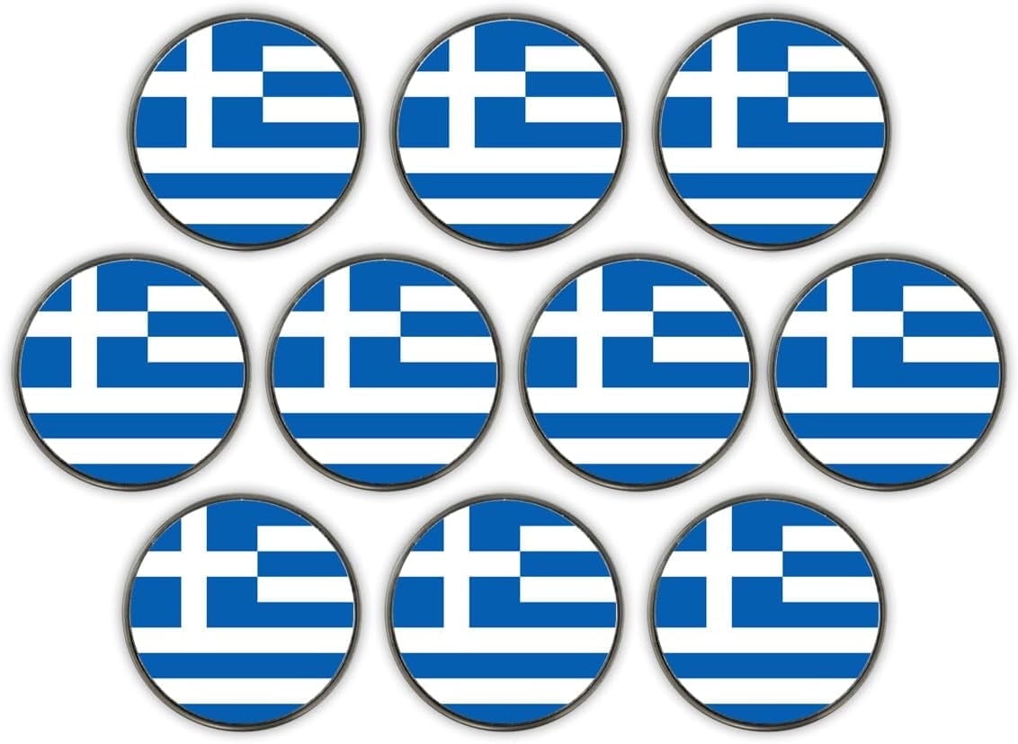DA VINCI 1 Inch Flag of Countries Metal Golf Ball Markers - Pack of 10 ...