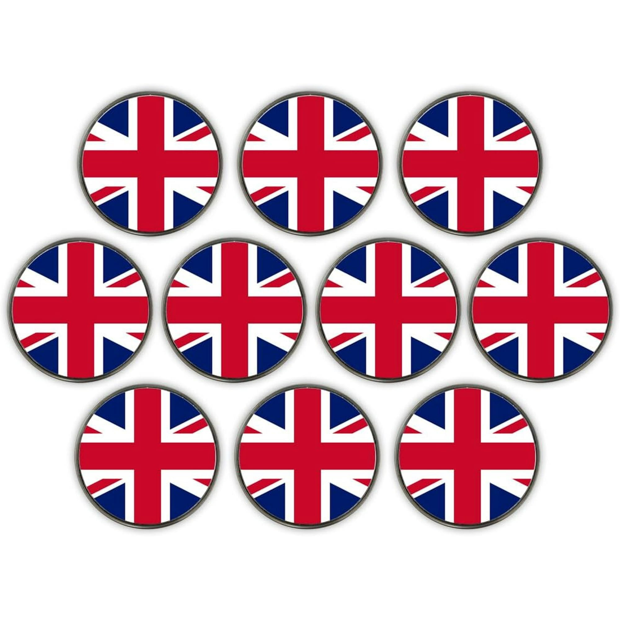 DA VINCI 1 Inch Flag of Countries Metal Golf Ball Markers - Pack of 10 ...