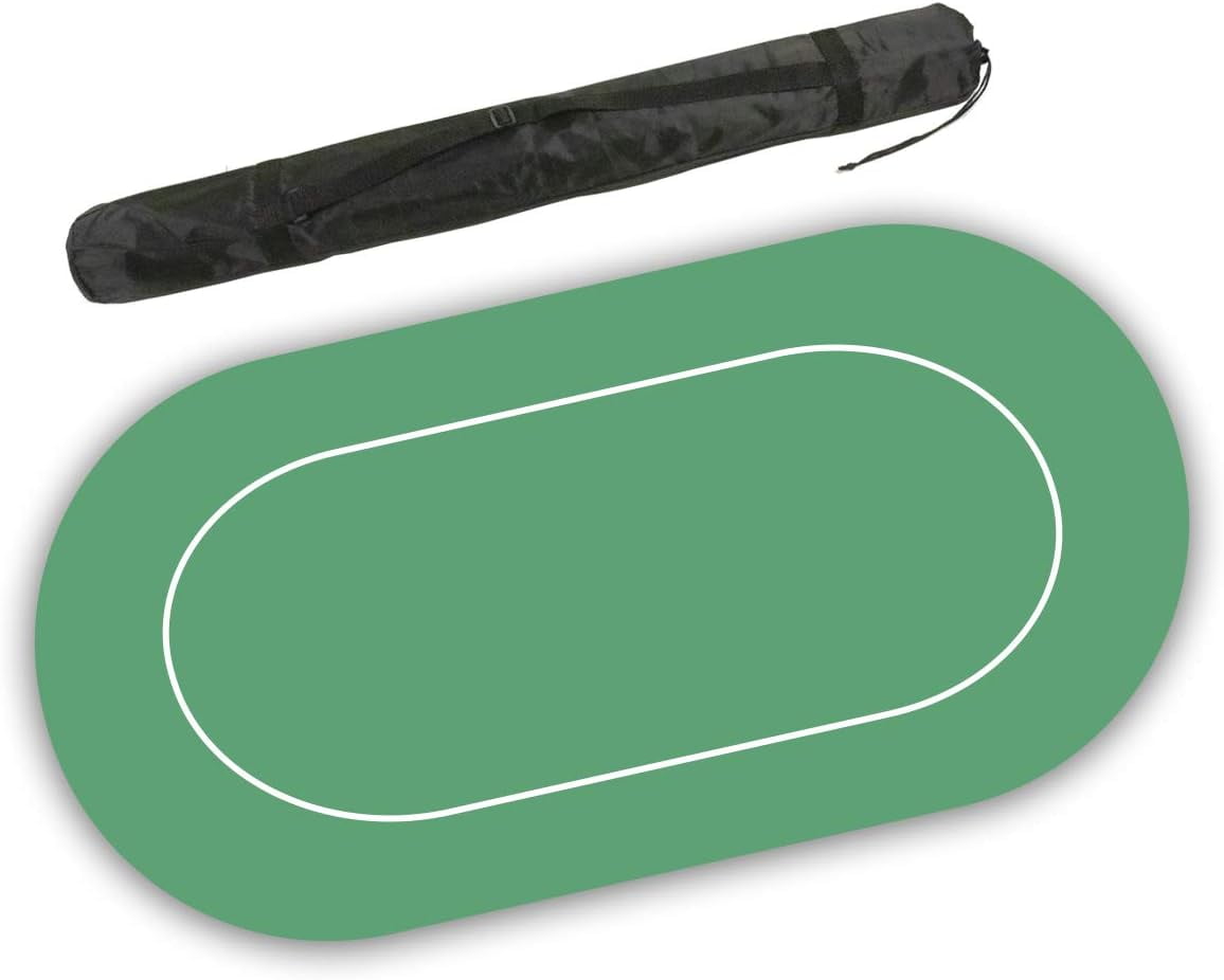 DA VINCI Non-Slip 70 x 36-inch Neoprene Rubber Foam Poker Table Mat and ...