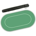 DA VINCI Non-Slip 70 x 36-inch Neoprene Rubber Foam Poker Table Mat and ...