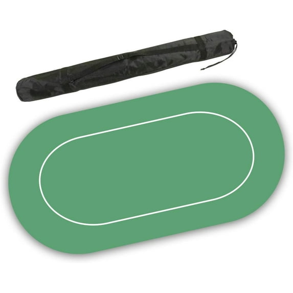 DA VINCI Non-Slip 70 x 36-inch Neoprene Rubber Foam Poker Table Mat and ...