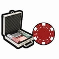 DA VINCI Set of 100 11.5 Gram Dice Stripe Poker Chips with Aluminum ...