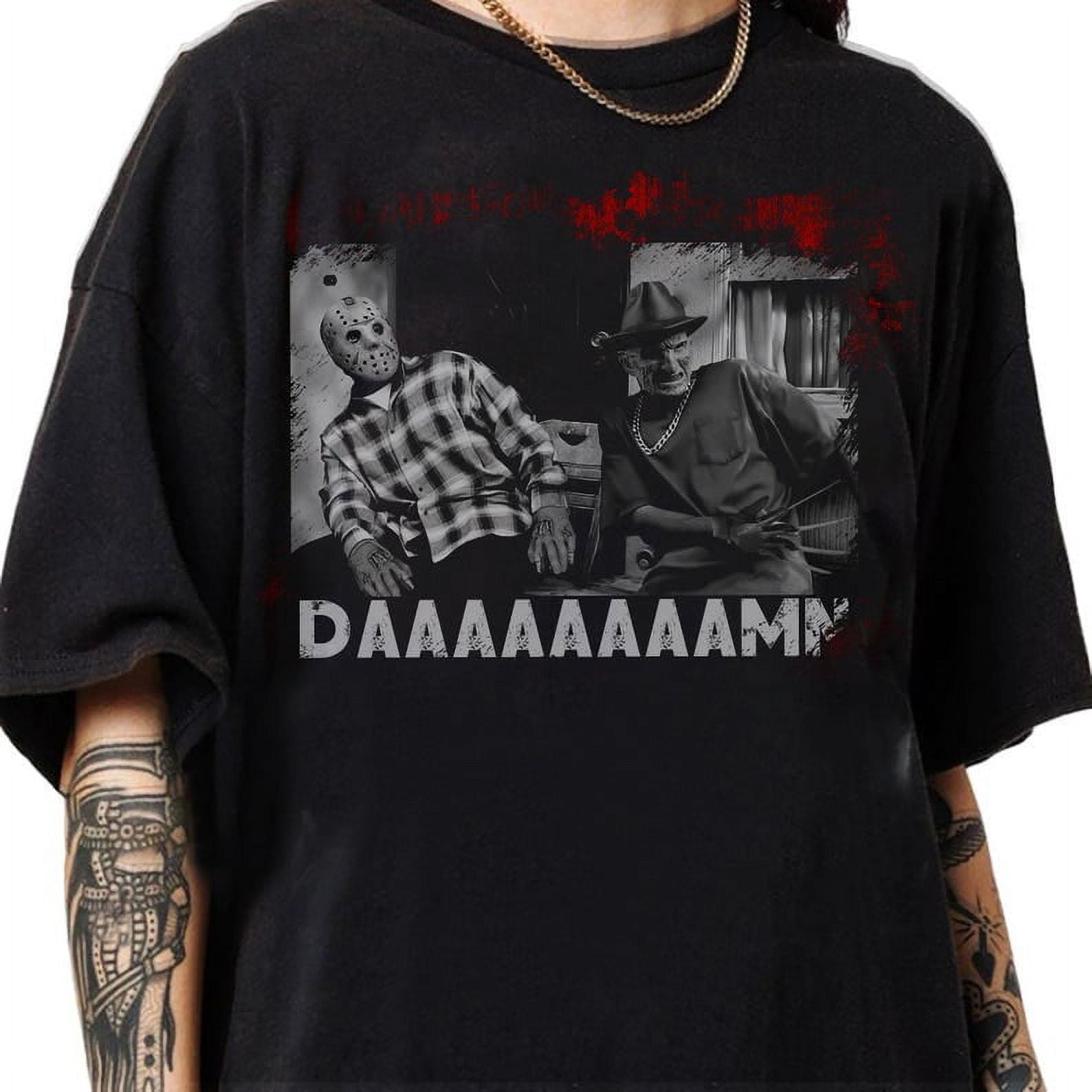 DAAAMN Jason Voorhees and Freddy Krueger PNG - Funny Halloween Friends ...