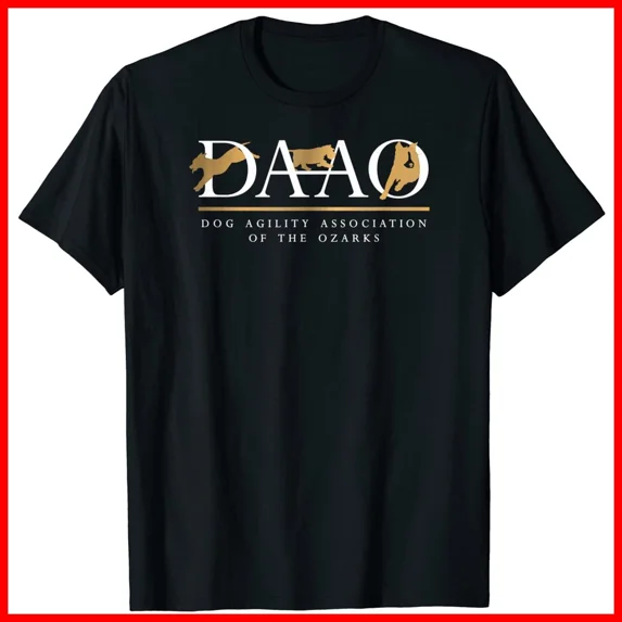 DAAO Dog Agility Association Ozarks Canine Sports Fan Unisex T-Shirt, S ...