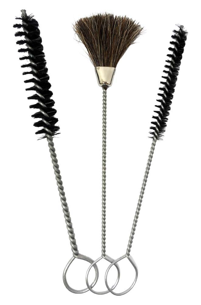 DAB 3-Piece Cleaning Brush Set | 7.75" (19.7 cm) Pipe Cleaning Brushes | 2 Bottle Brush & 1 Fan ...