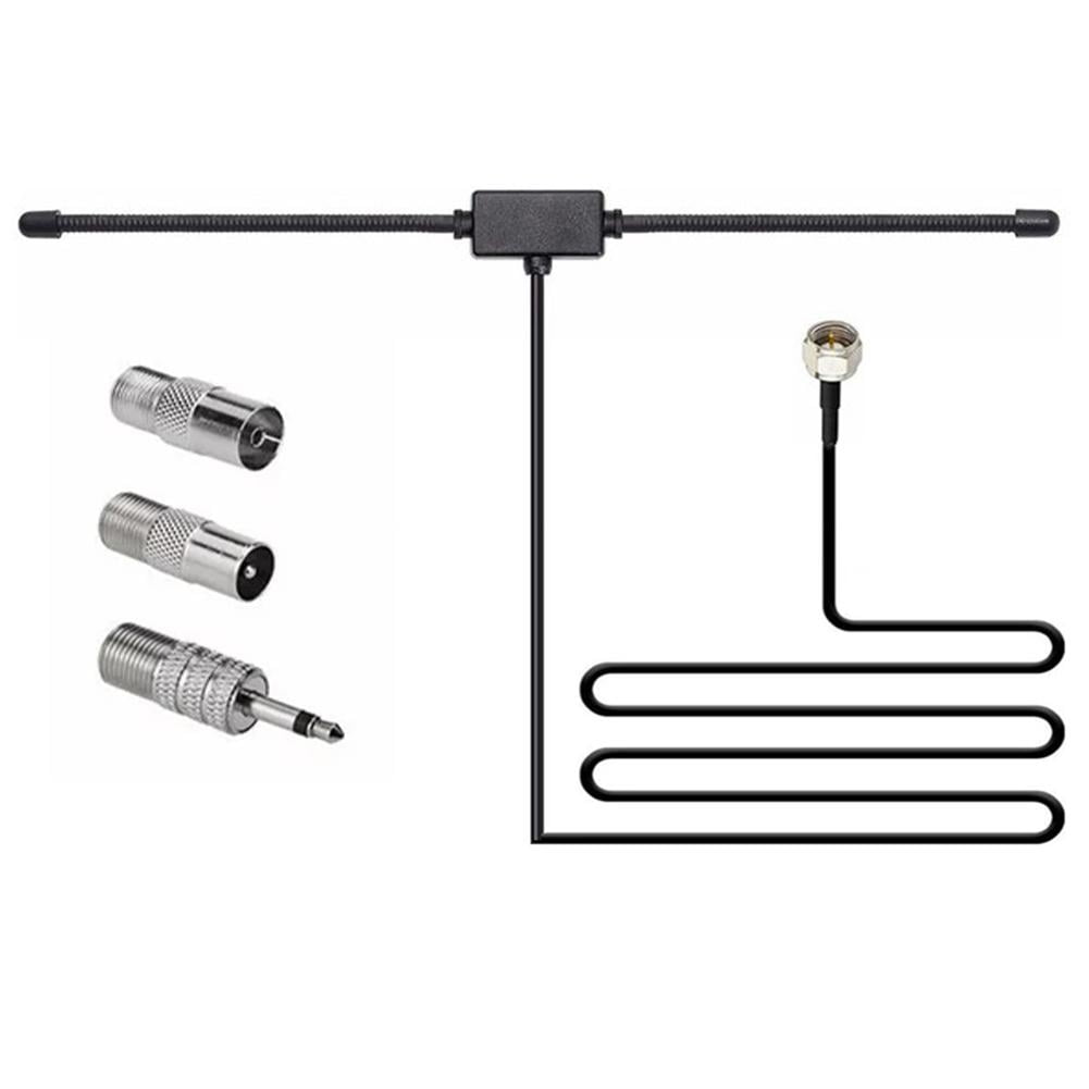 DAB Radio Antenna Dipole Aerial Audio Plug Connector for Stereo ...