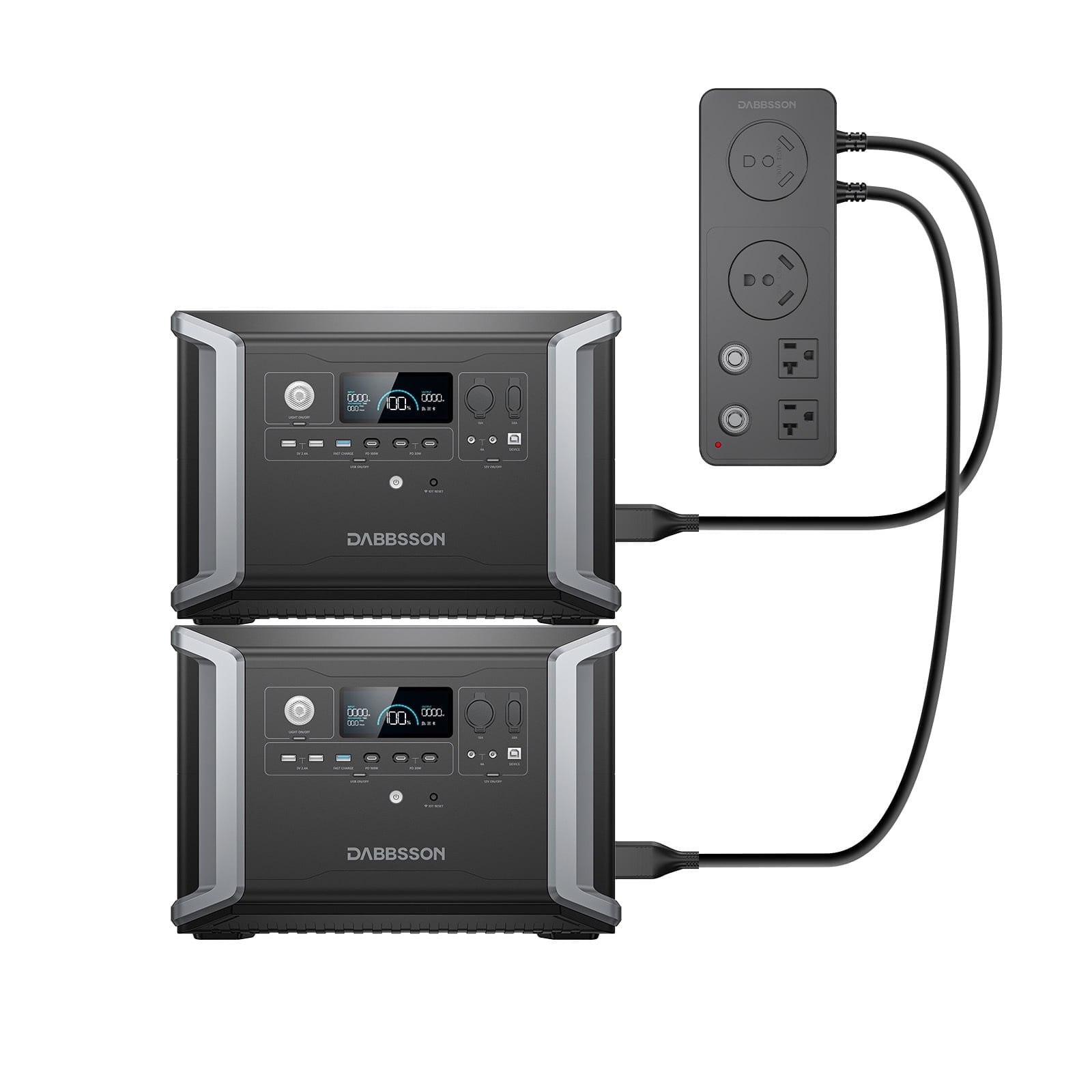 DABBSSON 2x DBS2300Plus 4660Wh 4000W Power Station (Free Parallel Box ...