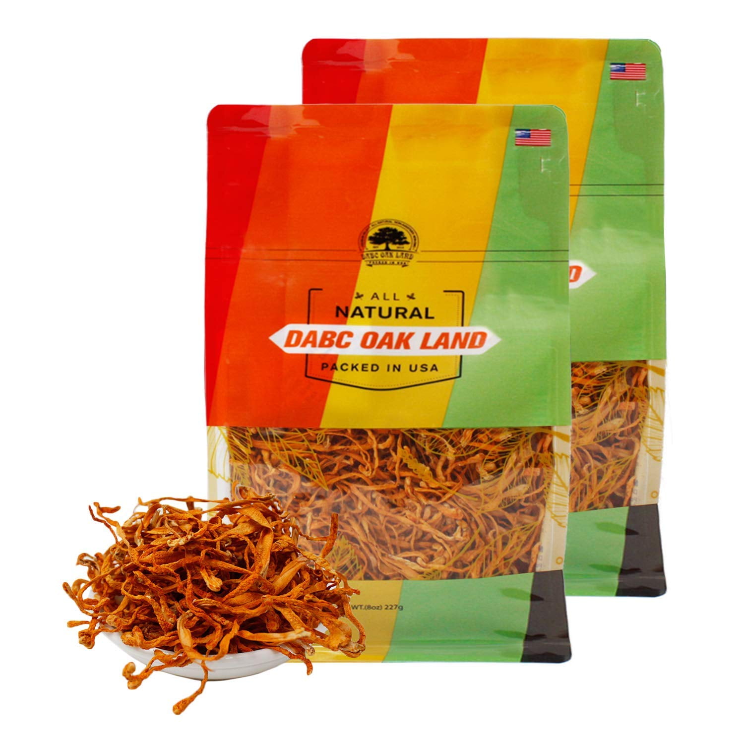DABC OAK LAND 1 OKA4 LB Cordyceps Flower, 100% Natural Dried Cordyceps ...