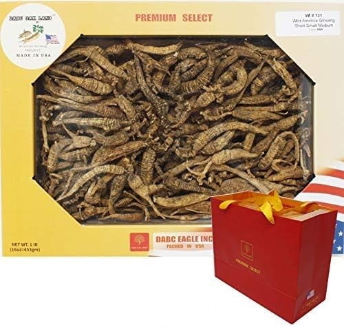 DABC OAK LAND 8OZ=227gm/box American Ginseng,Hand-Selected Wisconsin ...