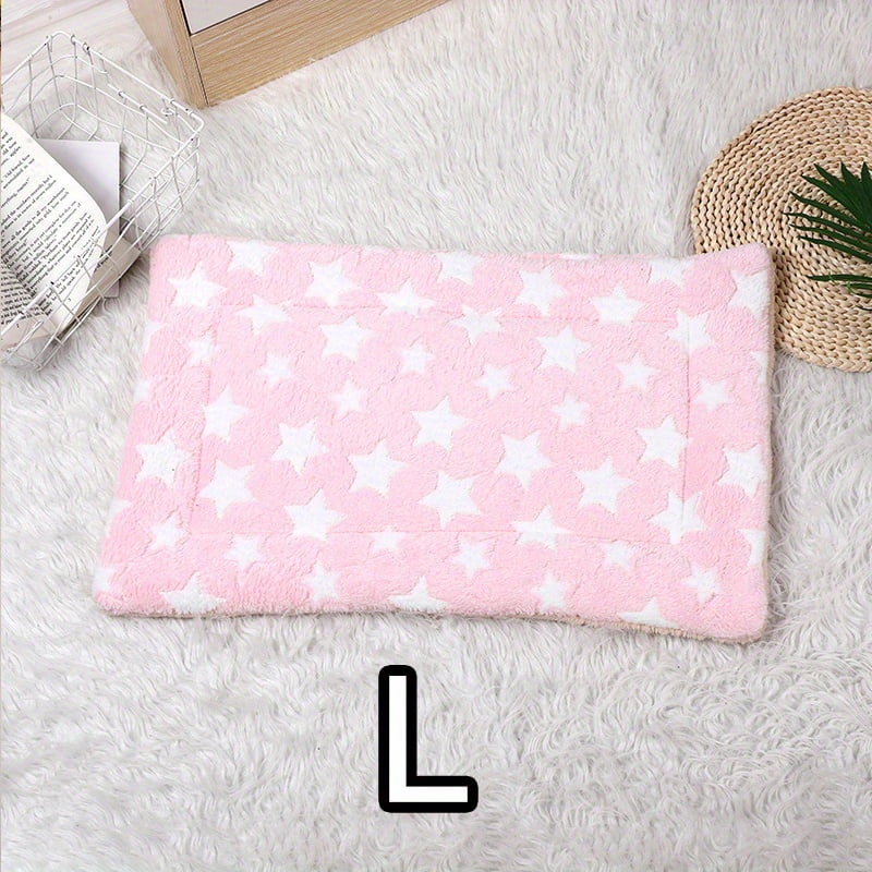 DABEI Double Layered Plush Cat Bed Mat - Thick and Cozy Sleeping Pad ...