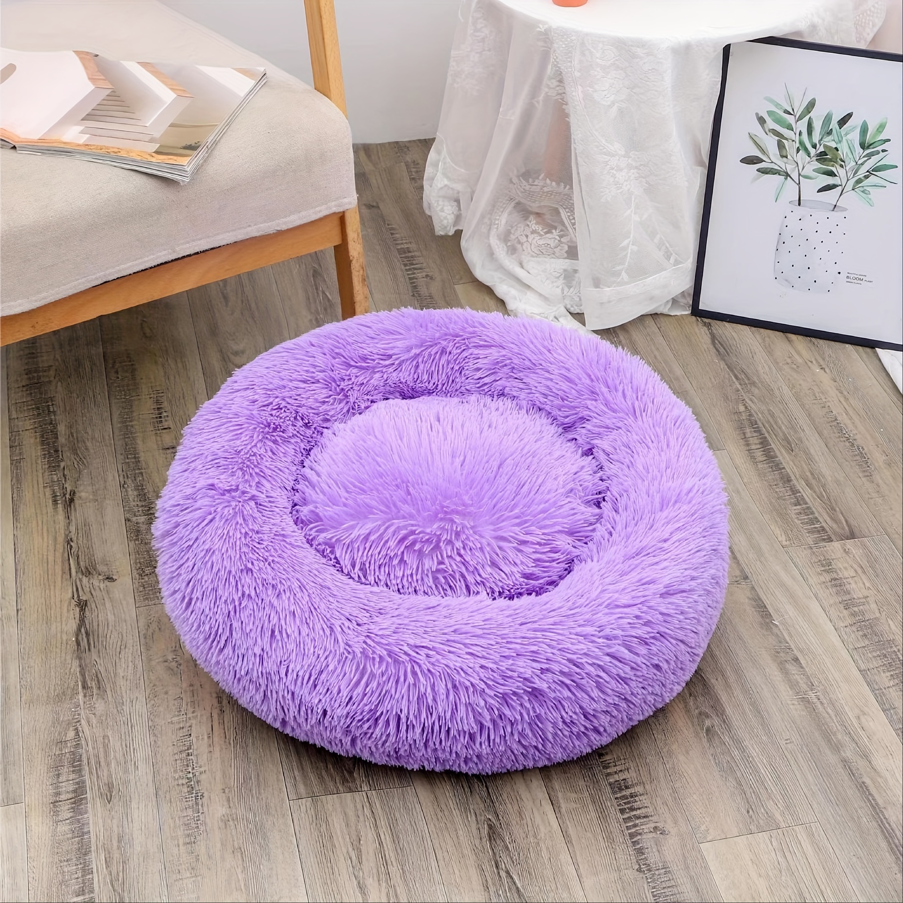 DABEI Soft Long Plush Cat kennel dog kennel winter warm pet bed Cat Bed ...
