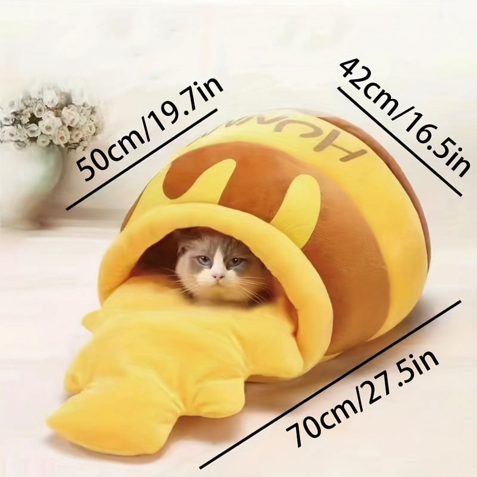 DABEI Soft Long Plush Cat kennel dog kennel winter warm pet bed Cat Bed ...