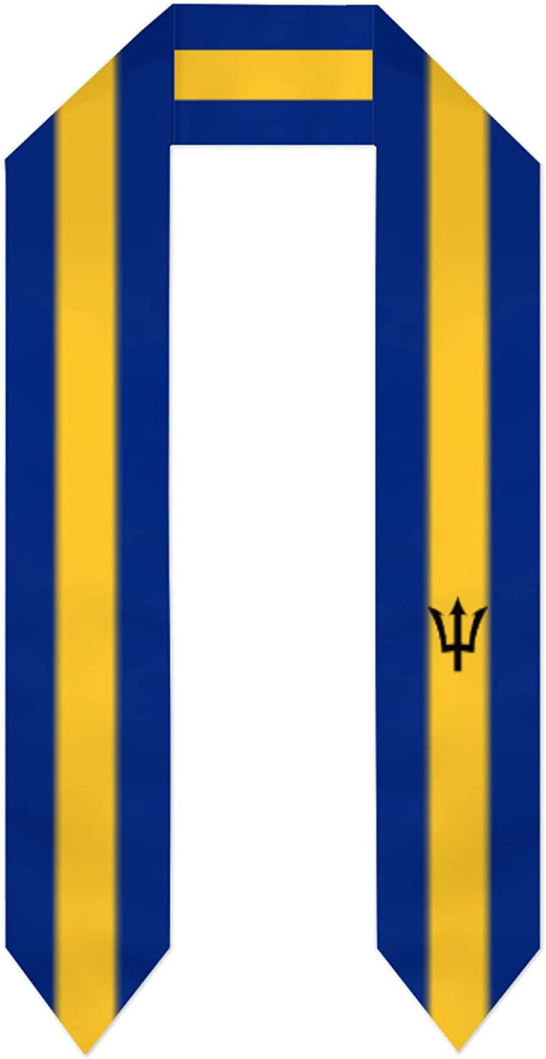DABOYOZHZH Barbados Flag Graduation Shawl Sash Stole Wraps Scraf For ...