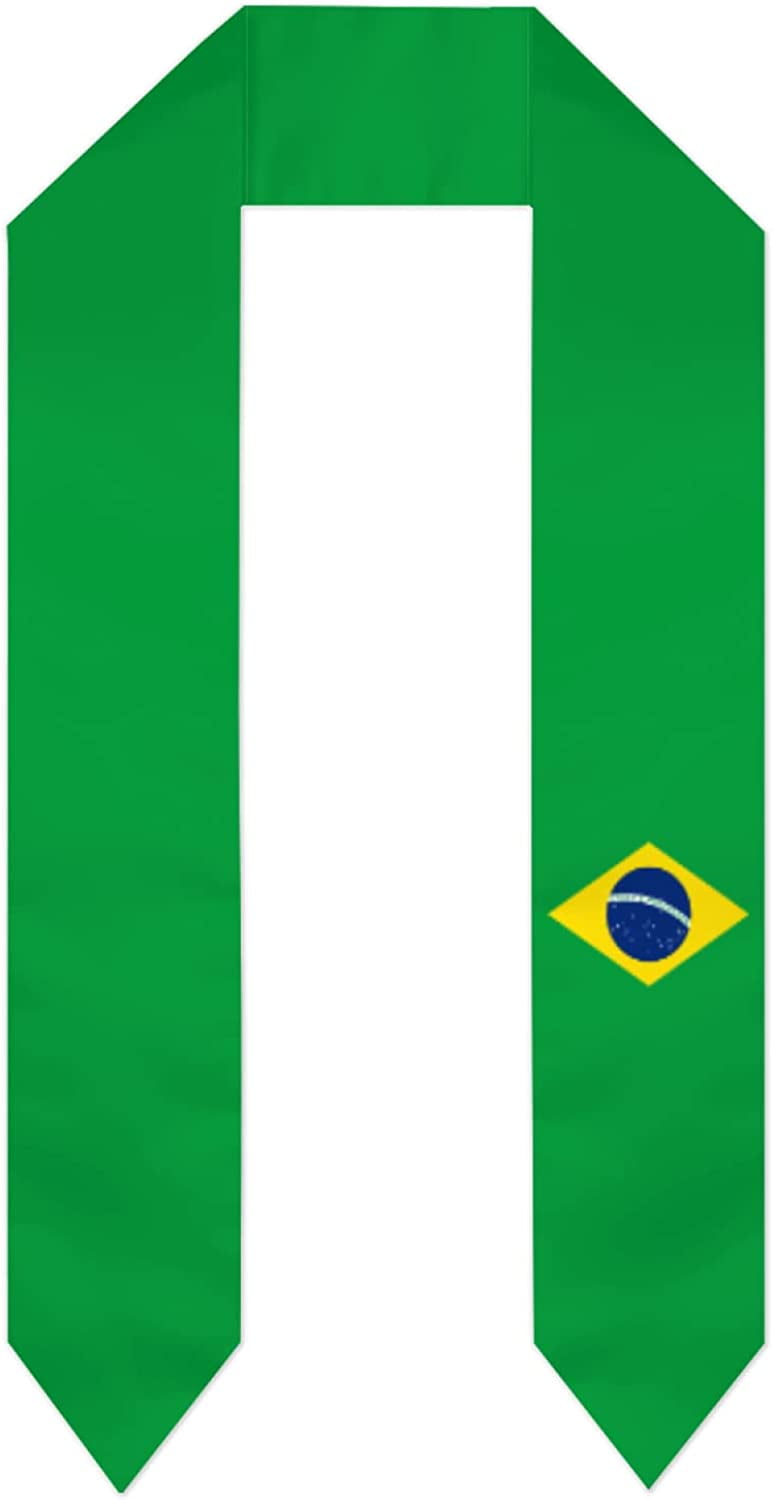 DABOYOZHZH Brazil Brasil Flag Graduation Shawl Sash Stole Wraps Scraf ...