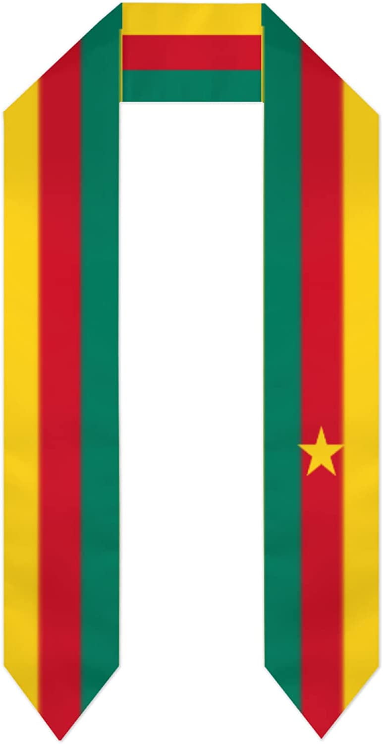 DABOYOZHZH Cameroon Flag Graduation Shawl Sash Stole Wraps Scraf For ...