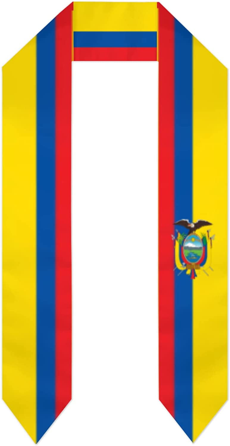 DABOYOZHZH Emblem of Ecuador Graduation Shawl Sash Stole Wraps Scraf ...
