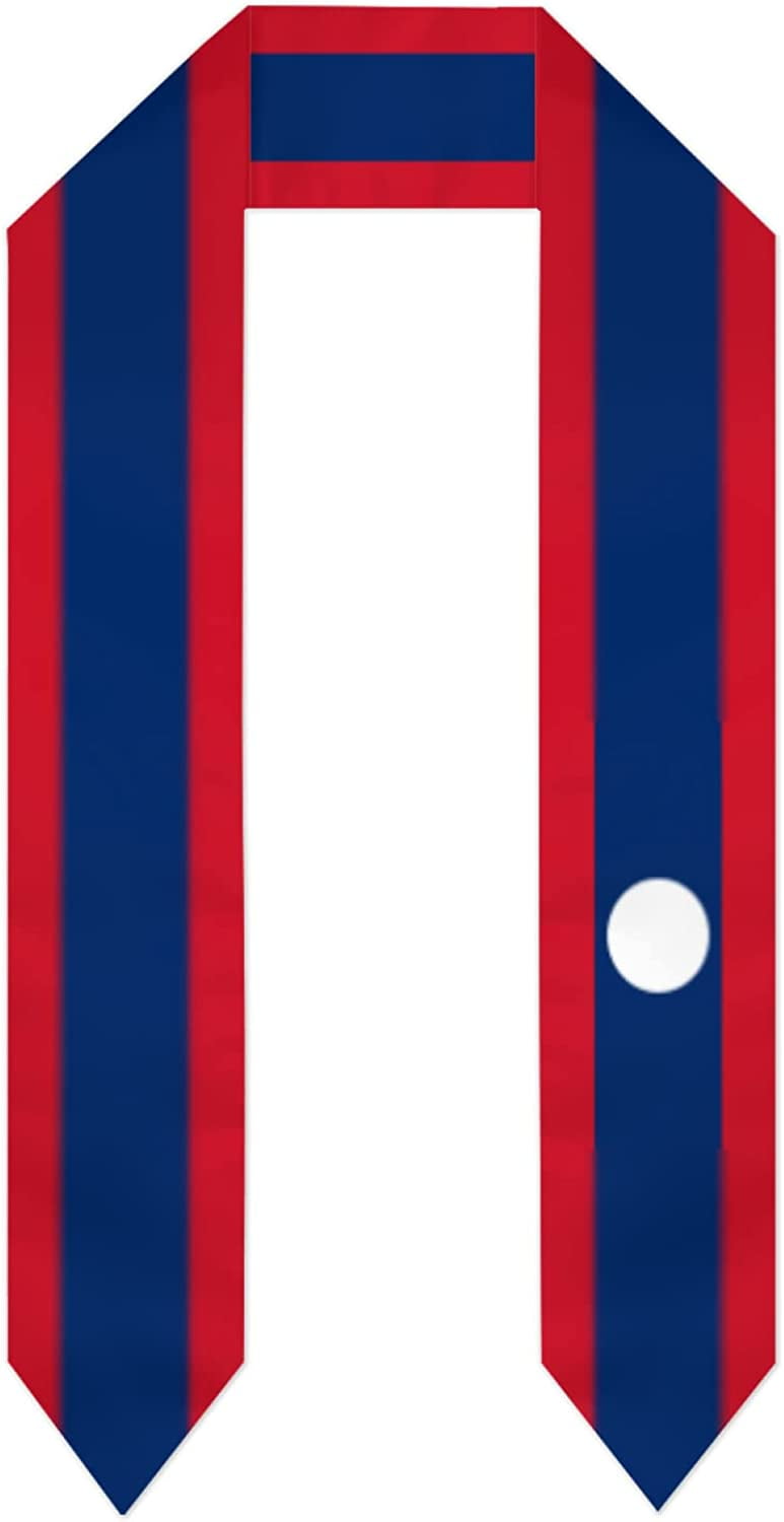 DABOYOZHZH Laos Flag Graduation Shawl Sash Stole Wraps Scraf For ...