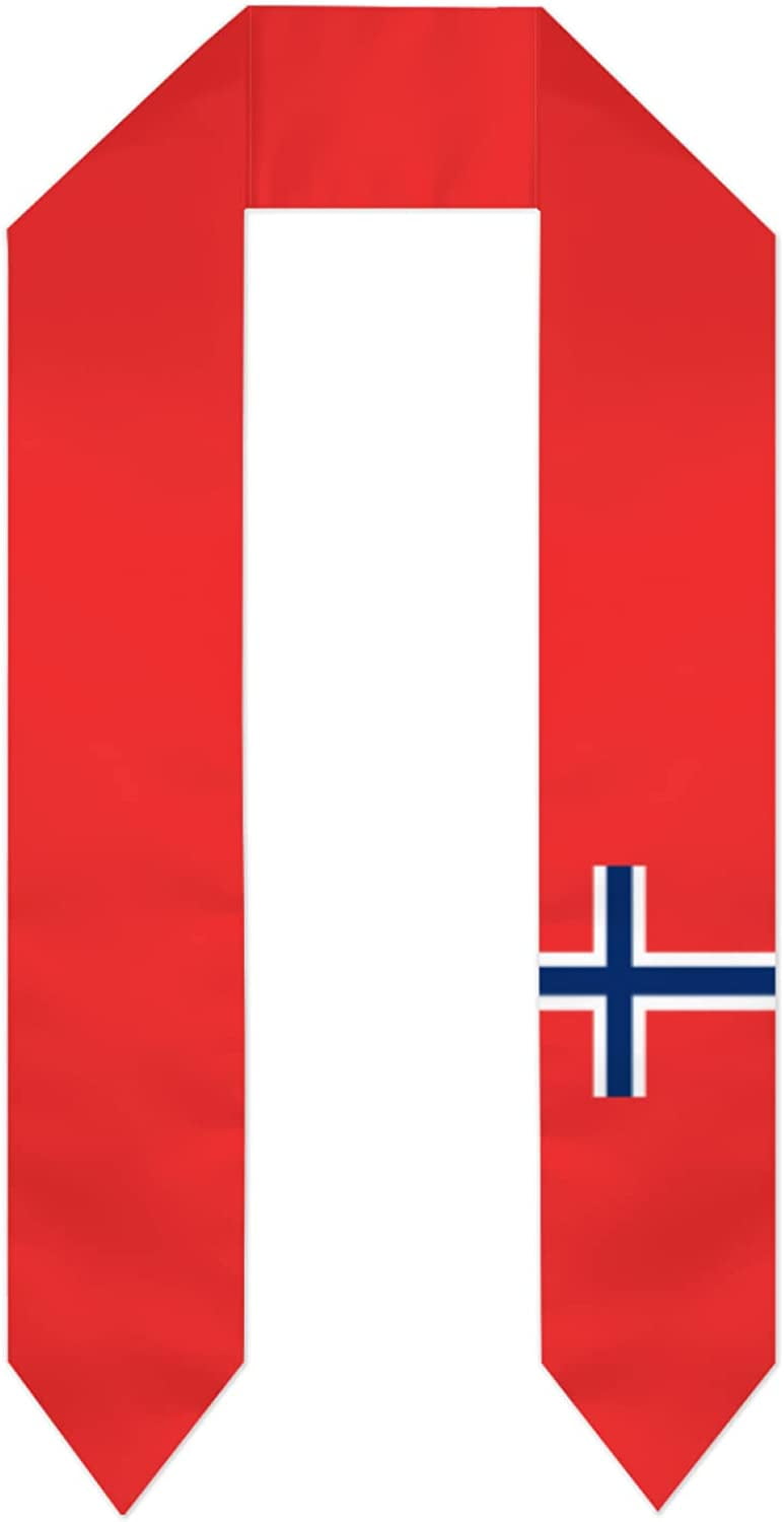 DABOYOZHZH Norway Flag Graduation Shawl Sash Stole Wraps Scraf For ...