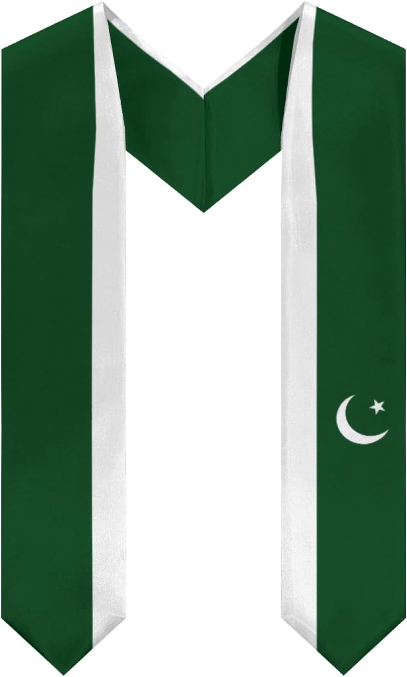 DABOYOZHZH Pakistan Flag Graduation Stole Shawl Sash Honor For Study ...