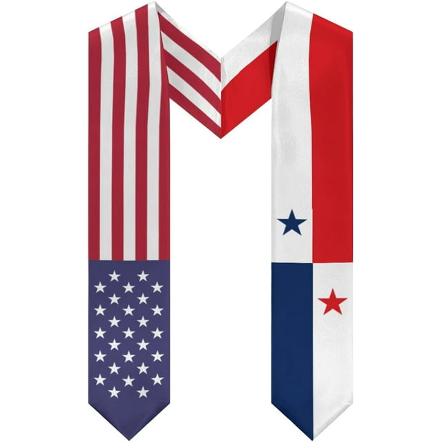 DABOYOZHZH Panama Mix United States Flag Graduation Stole Sash For ...