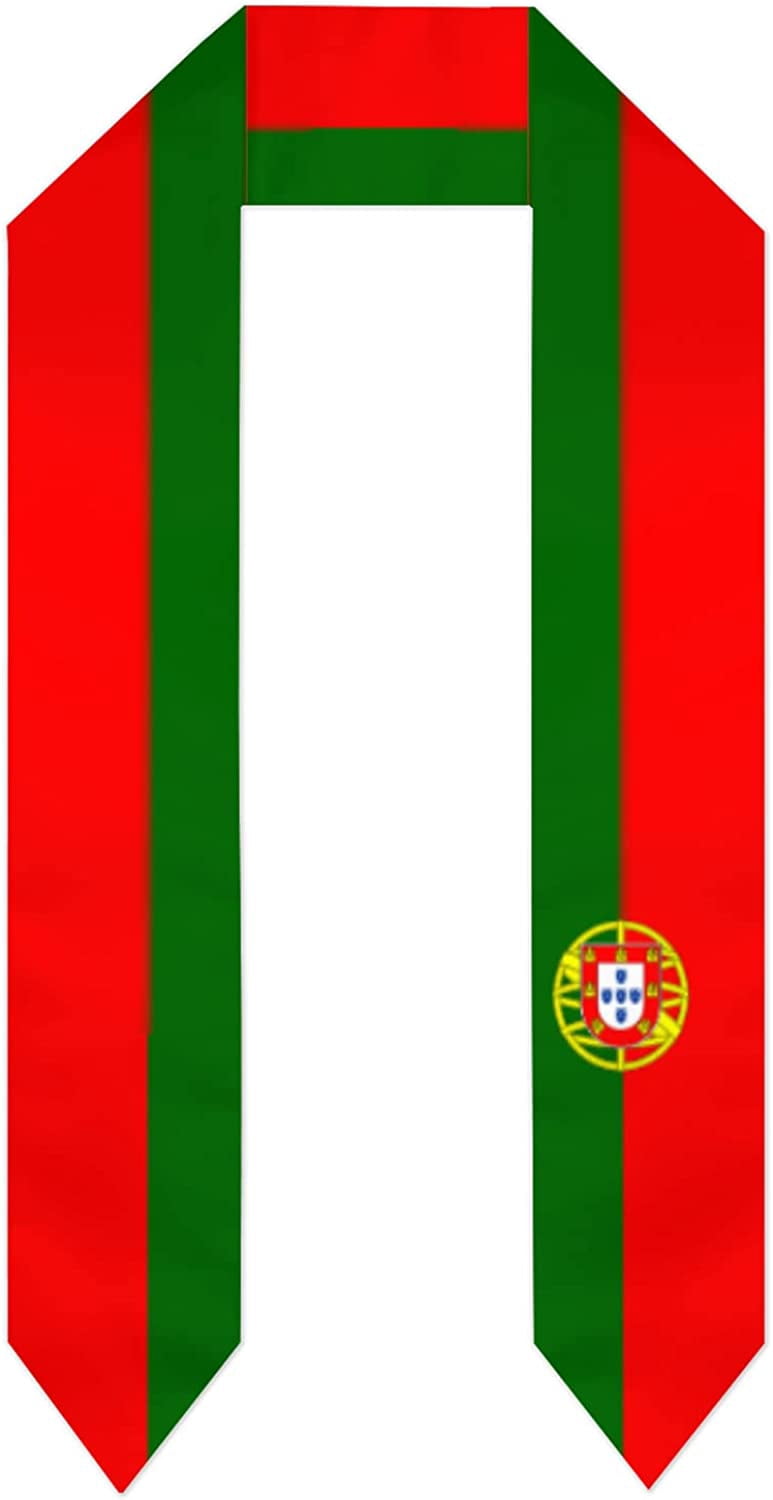 DABOYOZHZH Portugal Flag Graduate Shawl, Satin Stole Scarf for Men ...