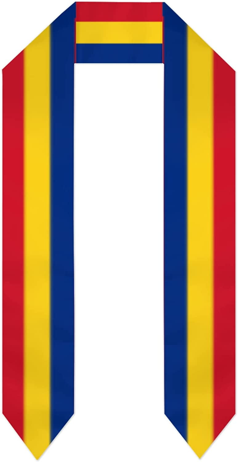 DABOYOZHZH Romania Flag Graduation Shawl Sash Stole Wraps Scraf For ...