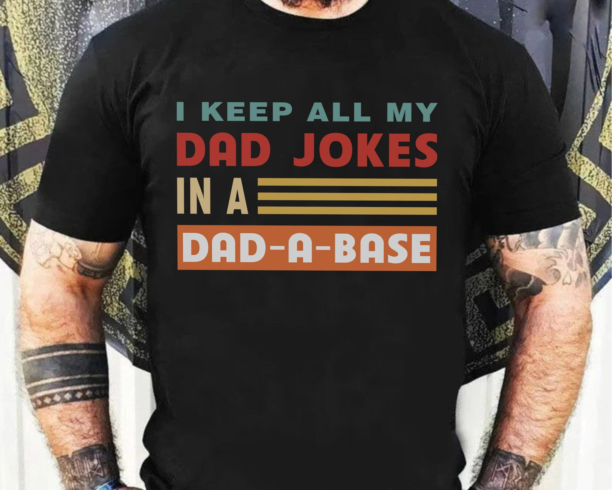 DABase Shirt Funny Dad Jokes Cotton Tee Fathers Day Gift - Walmart.com