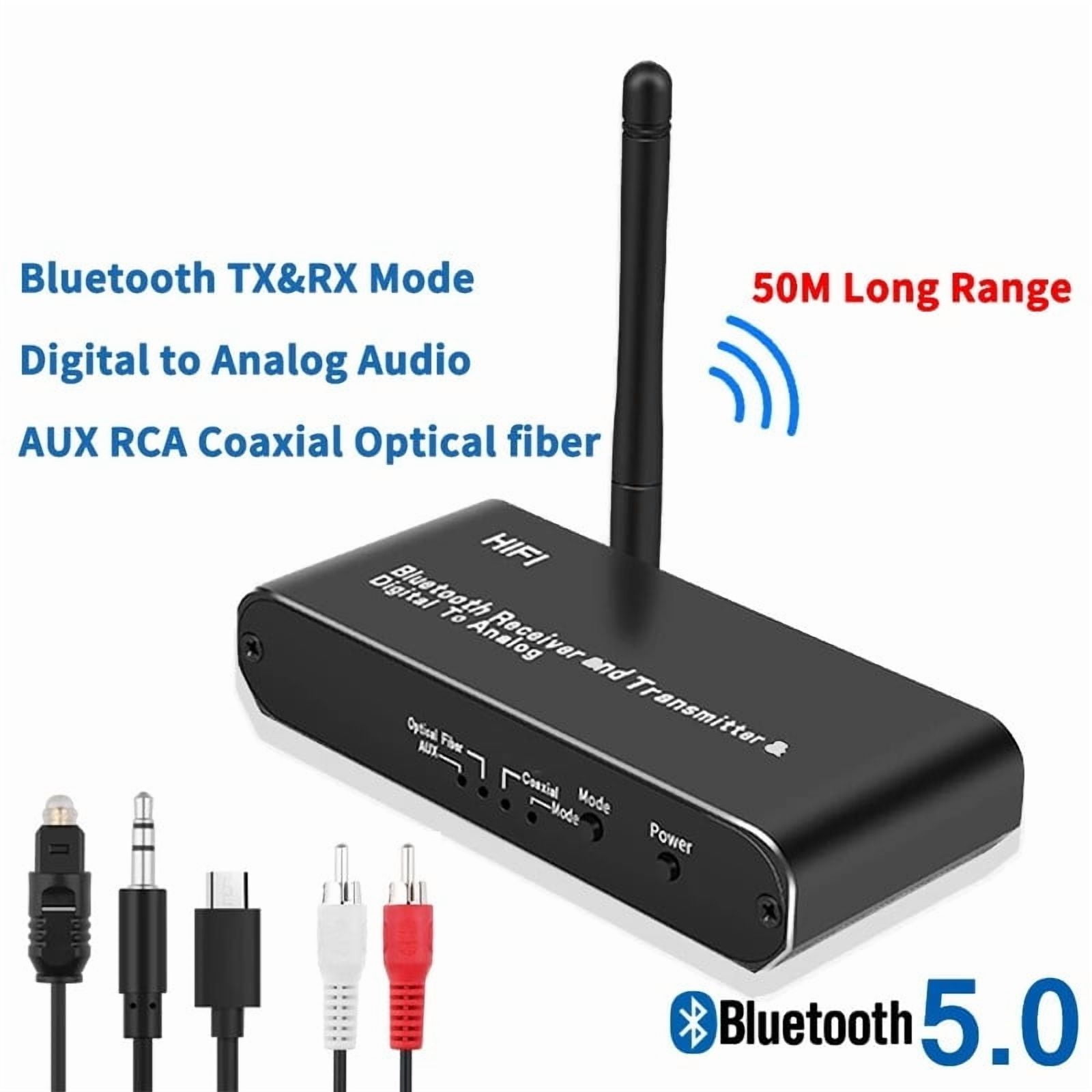 DAC Digital To Analog Audio Converter 3.5MM AUX Coaxial Optical Fiber ...