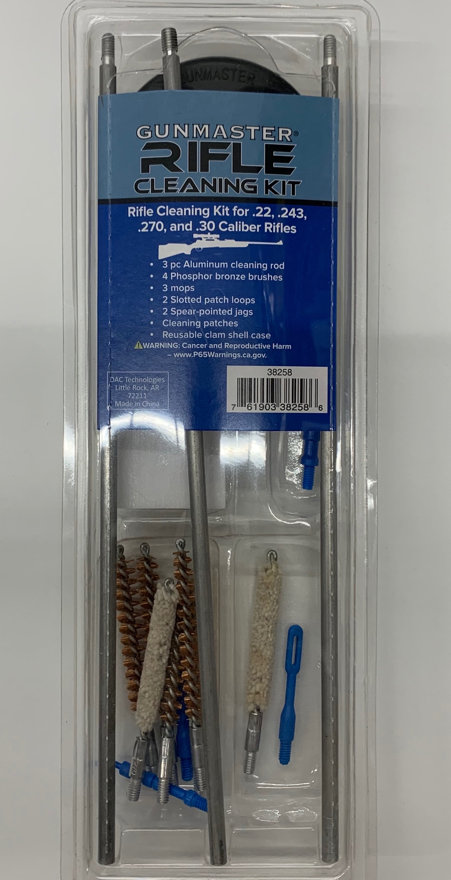 Gunmaster 16 Piece Universal Rifle Cleaning Kit for Use on .22, .243 ...