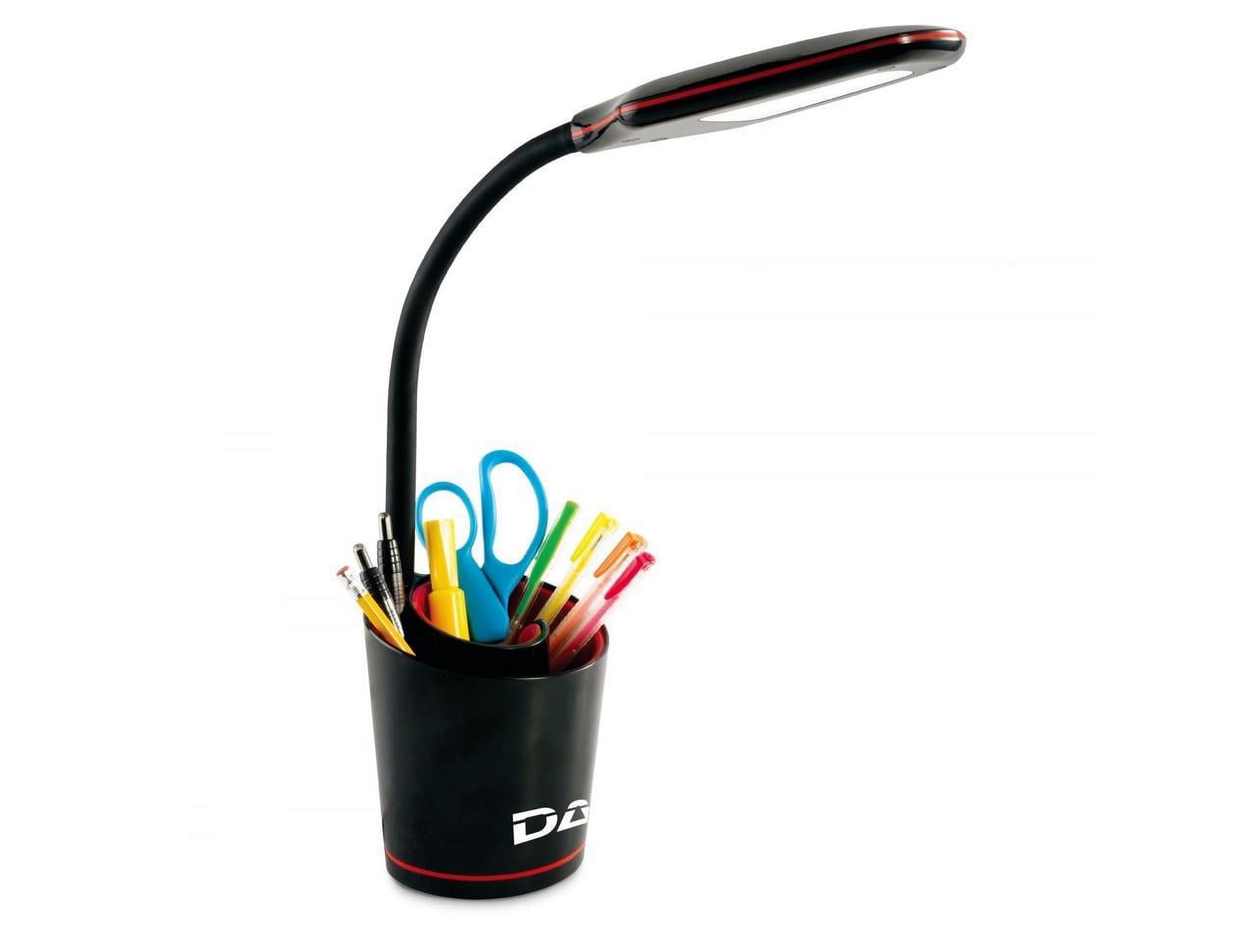 DAC MP-329 LED Desk Lamp With Separable Swirl Organizer, Black ...