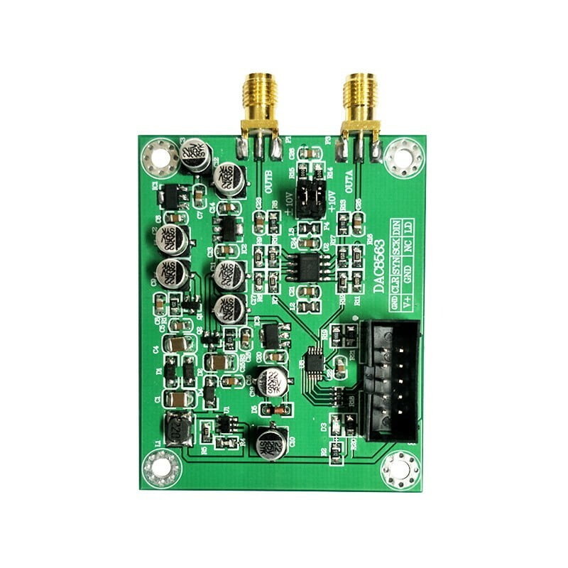 DAC8563 Digital to Analog Conversion Data Acquisition Module Dual 16 ...