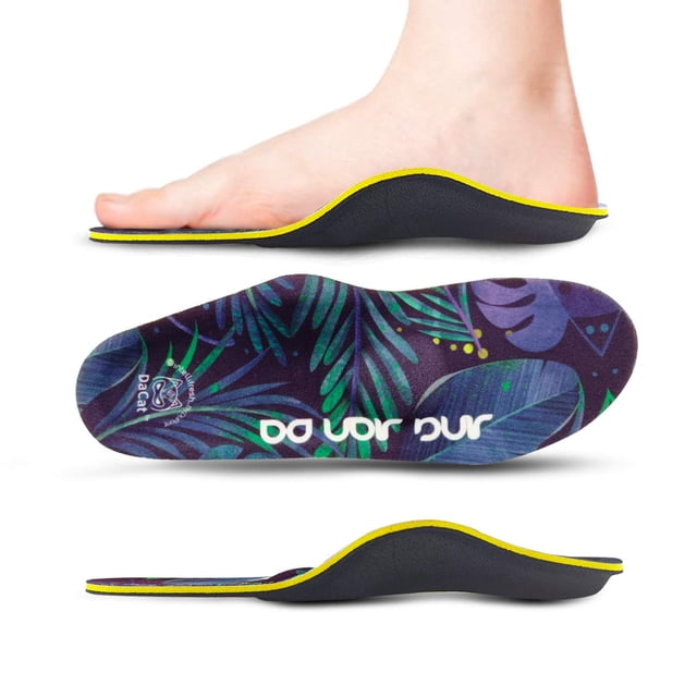 DACAT Orthopedic Insoles Flat Foot for Plantar Fasciitis, Metatarsal ...