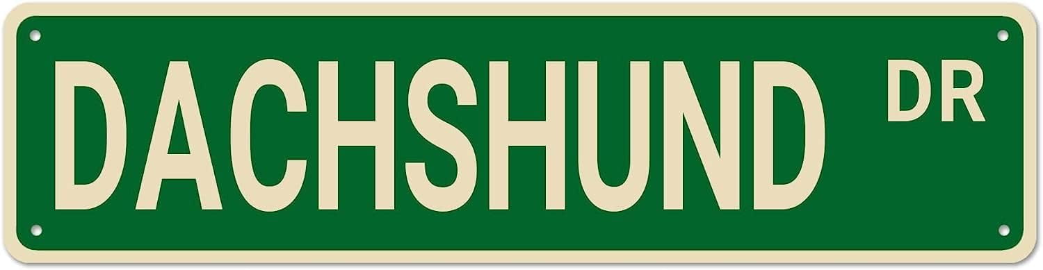 DACHSHUND DR Vintage Signs Retro Tin Signs Art Plaque Aluminum Sign for ...