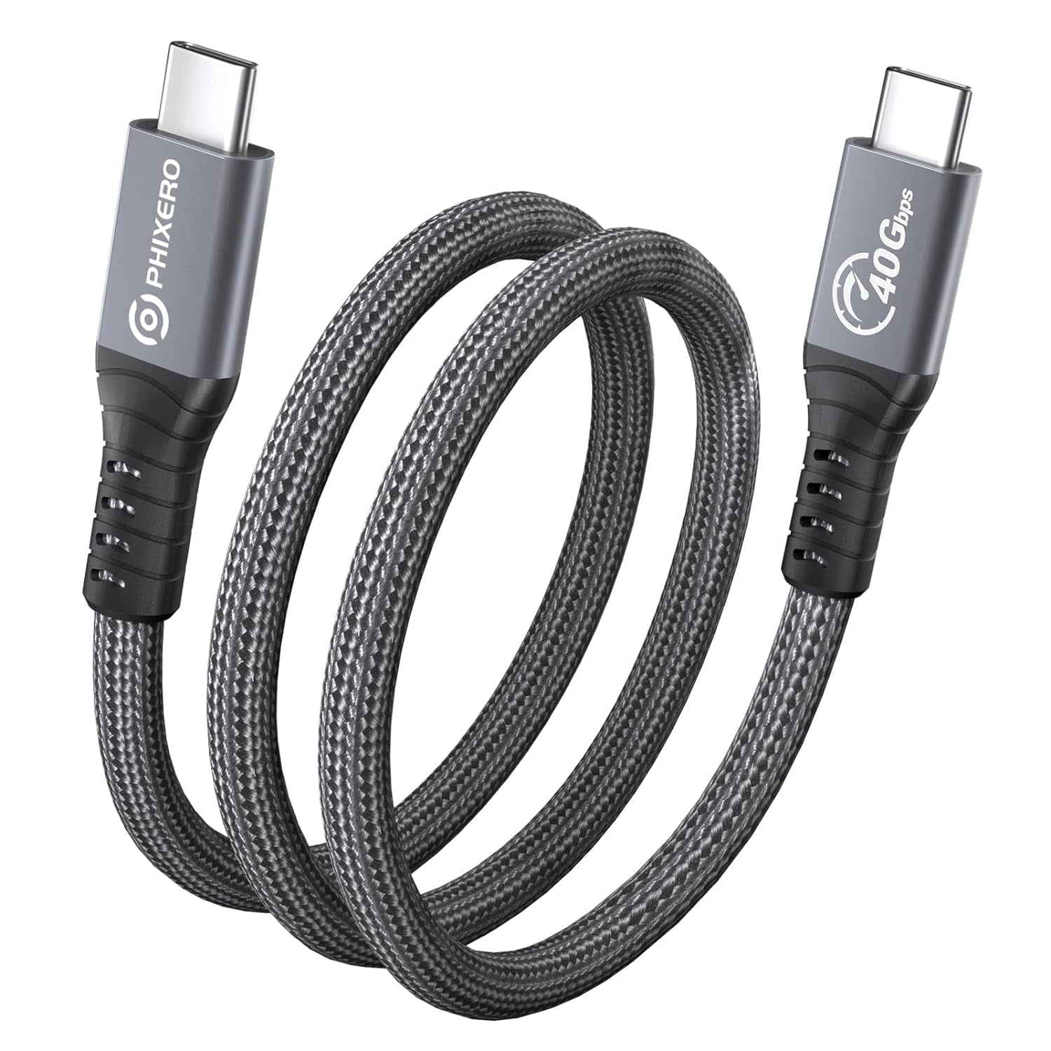 DACKAA-1ft USB C to C Cable, Thunderbolt 4 Compatible, 40Gbps Data ...