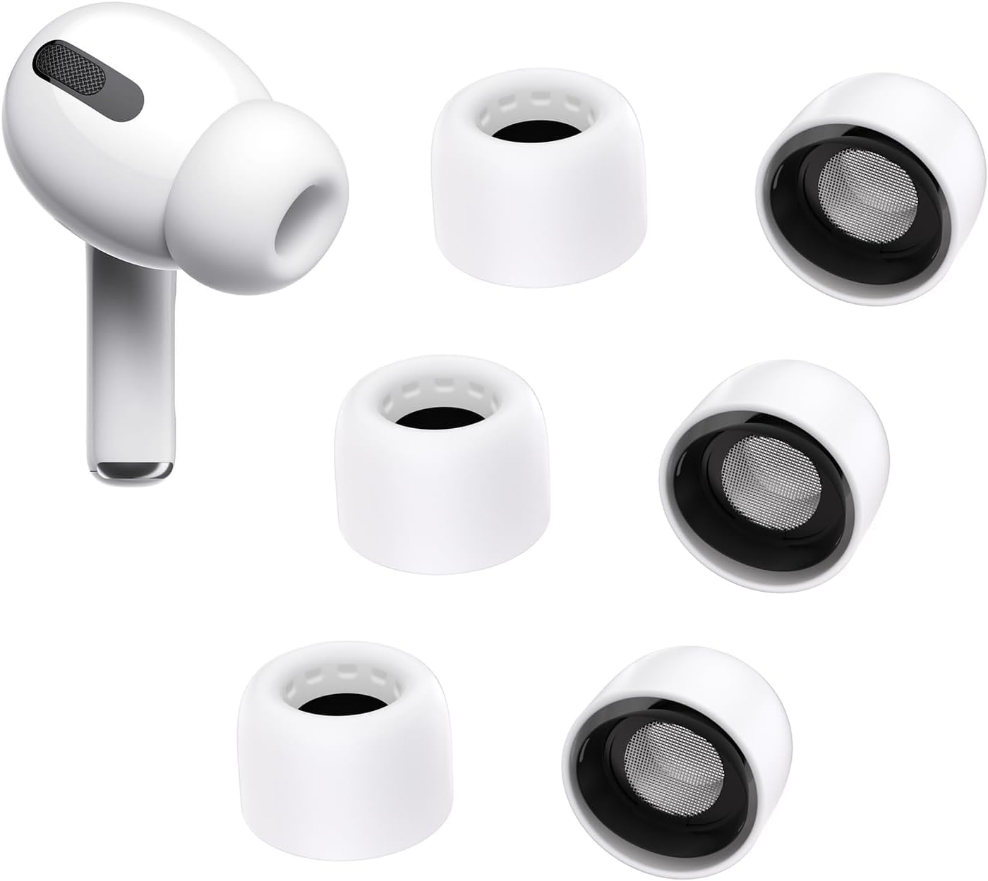 DACKAA-[3 Pairs-XS] TRI Replacement Ear Tips for AirPods Pro & AirPods ...