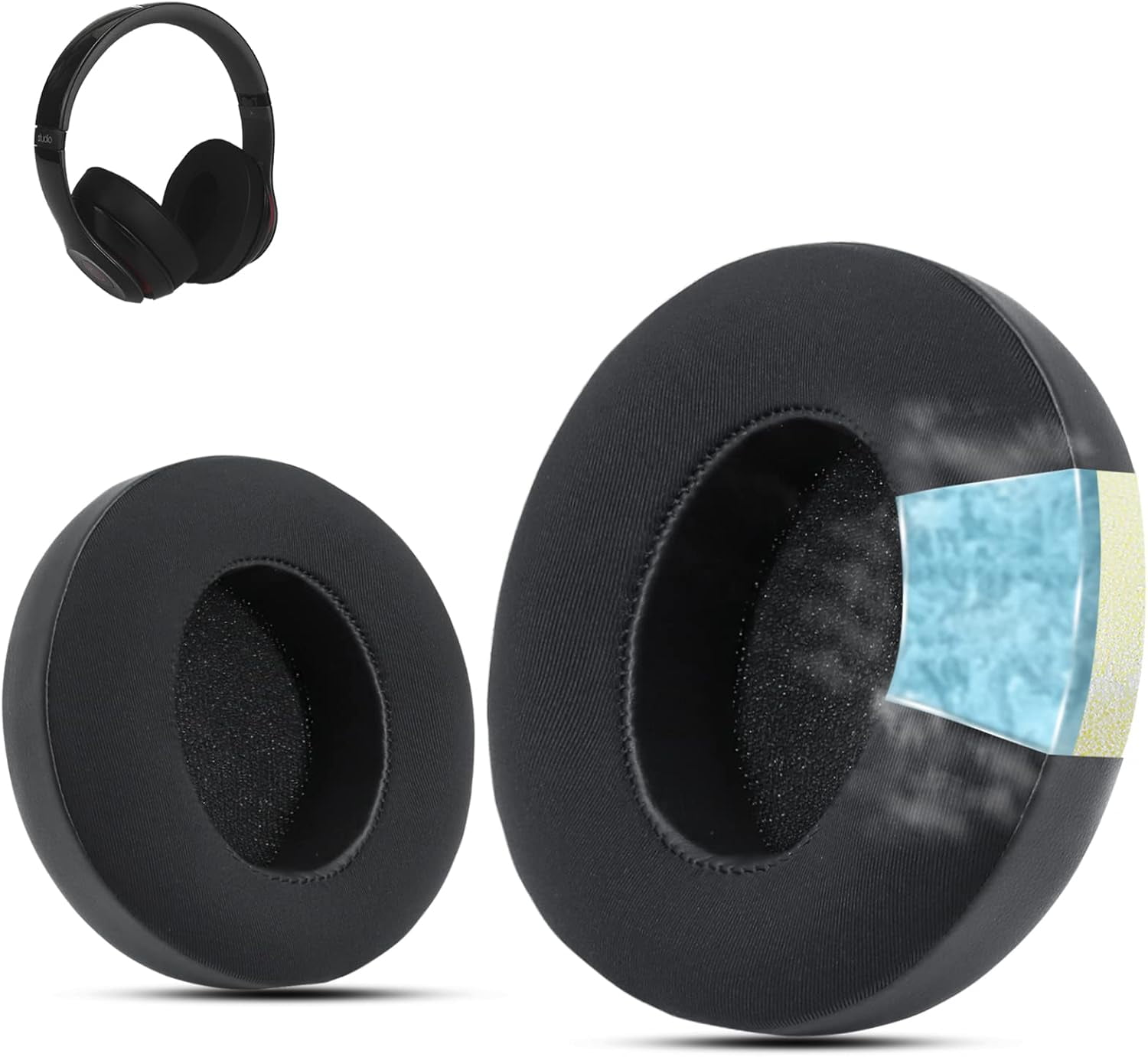 DACKAA-Cooling-gel Earpads for HyperX Headset, HyperX Cloud 2 ...
