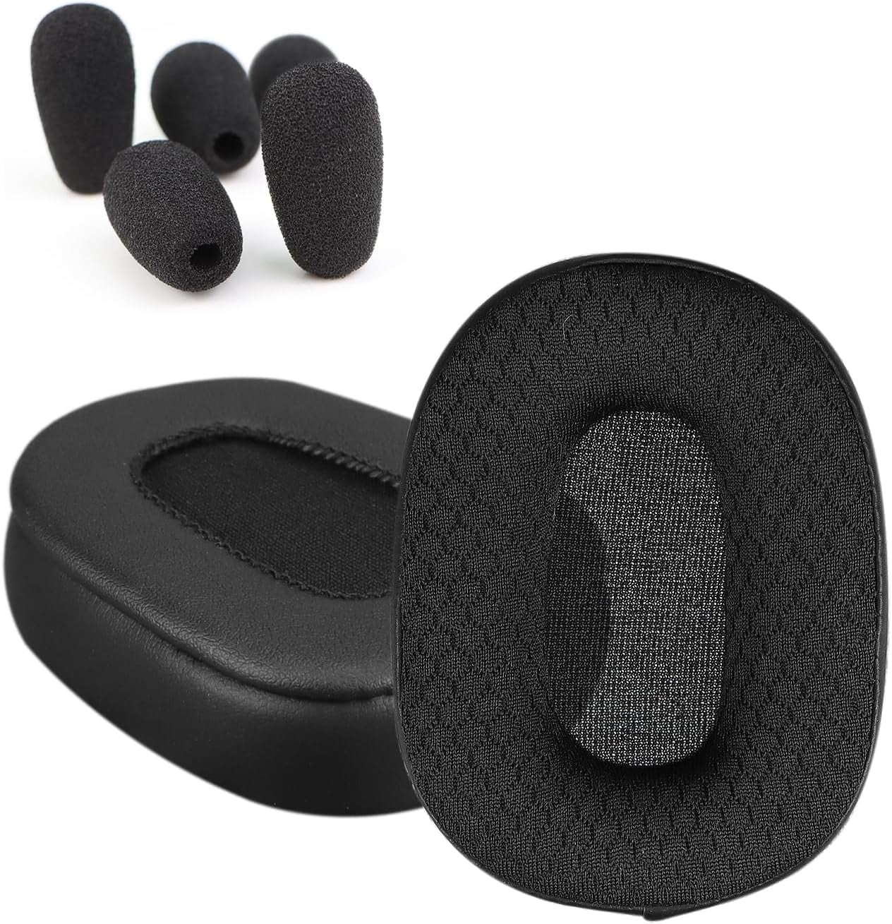 DACKAA-Ear Pads Replacement B450-XT Microphone Foam Compatible with VXI ...