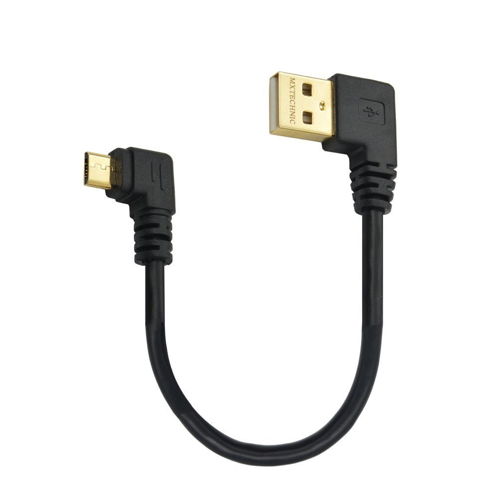 DACKAA-Micro USB Data Cable 5.9 inch 90 Degree Left Angle USB 2.0 A ...