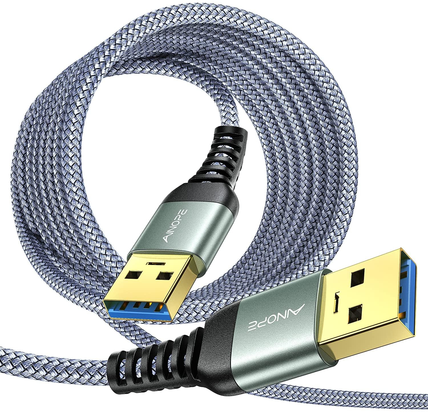 DACKAA-USB to USB Cable, USB 3.0 A to A Male to Male Cable [Never ...