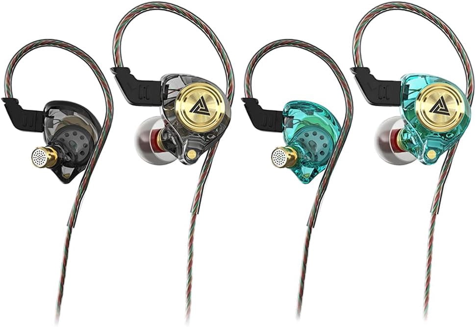 DACKAA-Wired Gaming Earbuds 2 Pack, Ak3file in Ear Monitors, Deep Bass ...