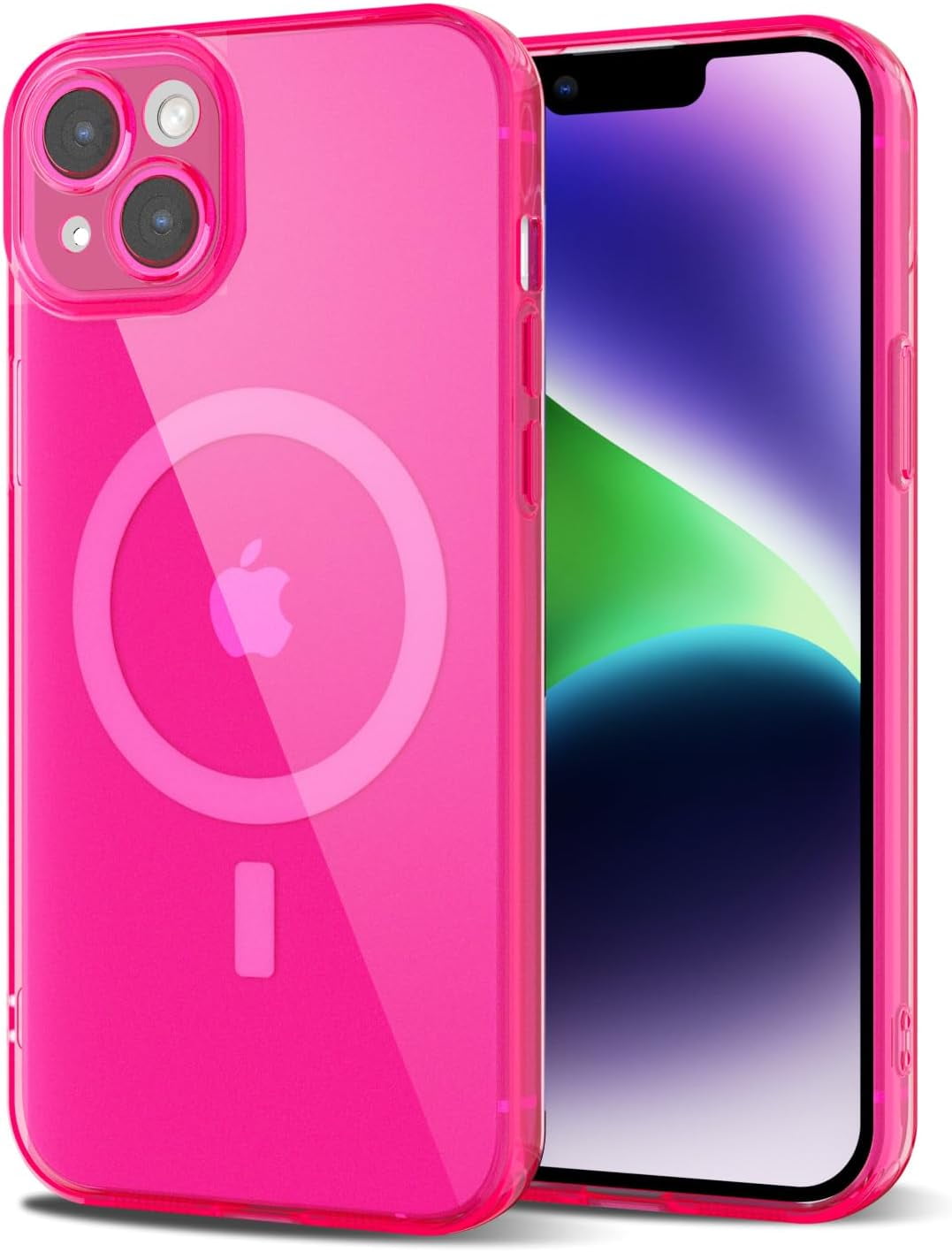 DACKAA-for iPhone 14 Case Clear Compatible with Magsafe Silicone, Bright Transparent Thin ...