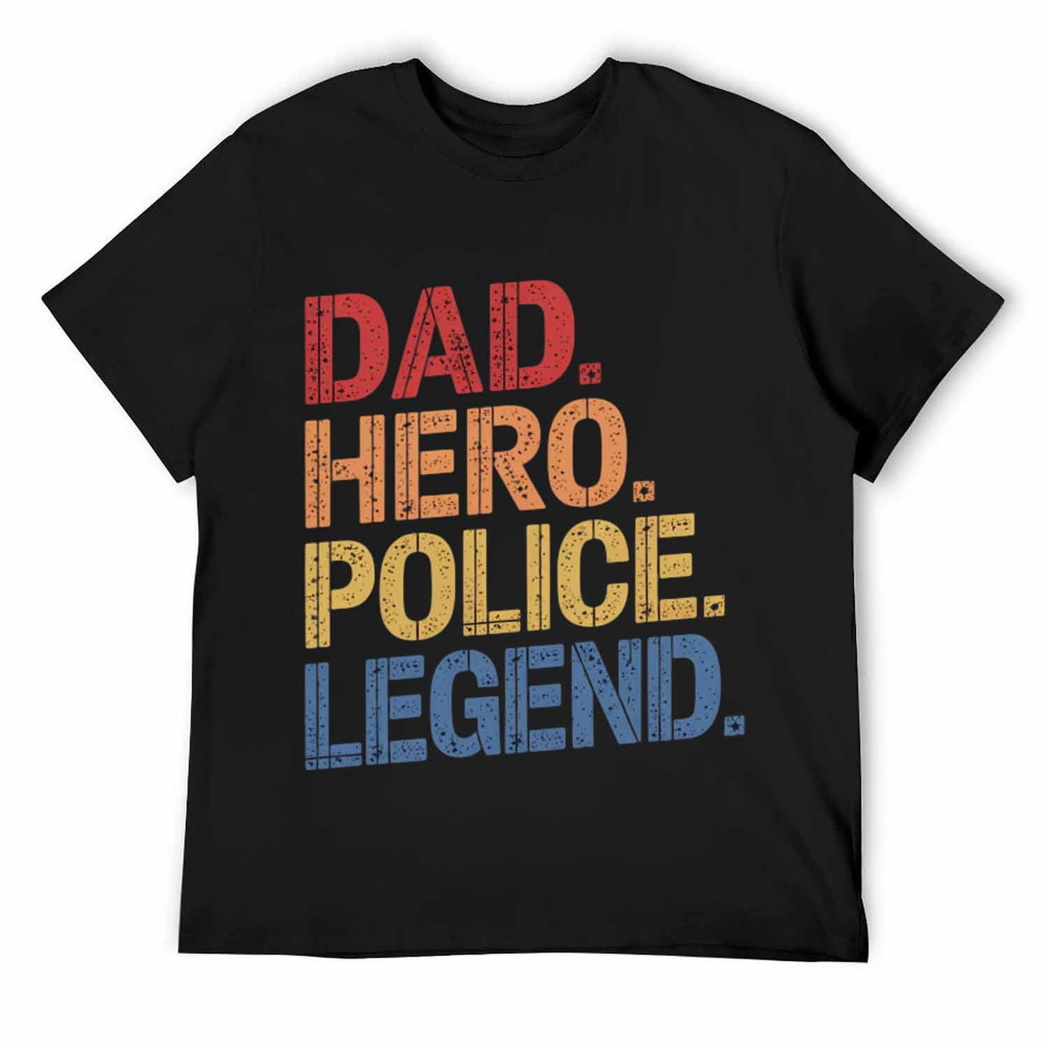 DAD. HERO. POLICE. LEGEND.tshirt design dog Cute Funny Gift, Math Lover ...
