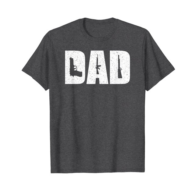 DAD and Guns Collection Vintage T-Shirt Funny Cute Dad Daddy Fathers ...