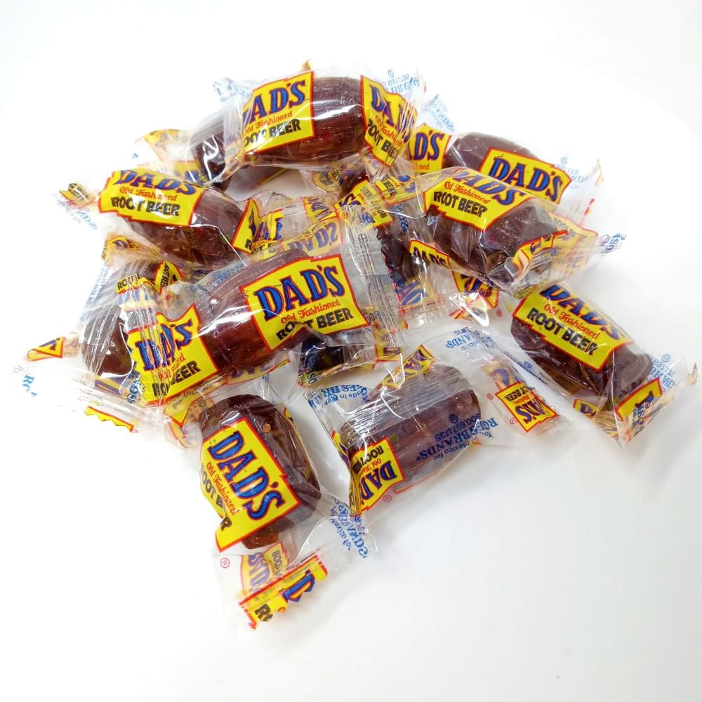 DAD's Individually Wrapped Root Beer Barrels Hard Candy, 5 Pounds, 250 ...