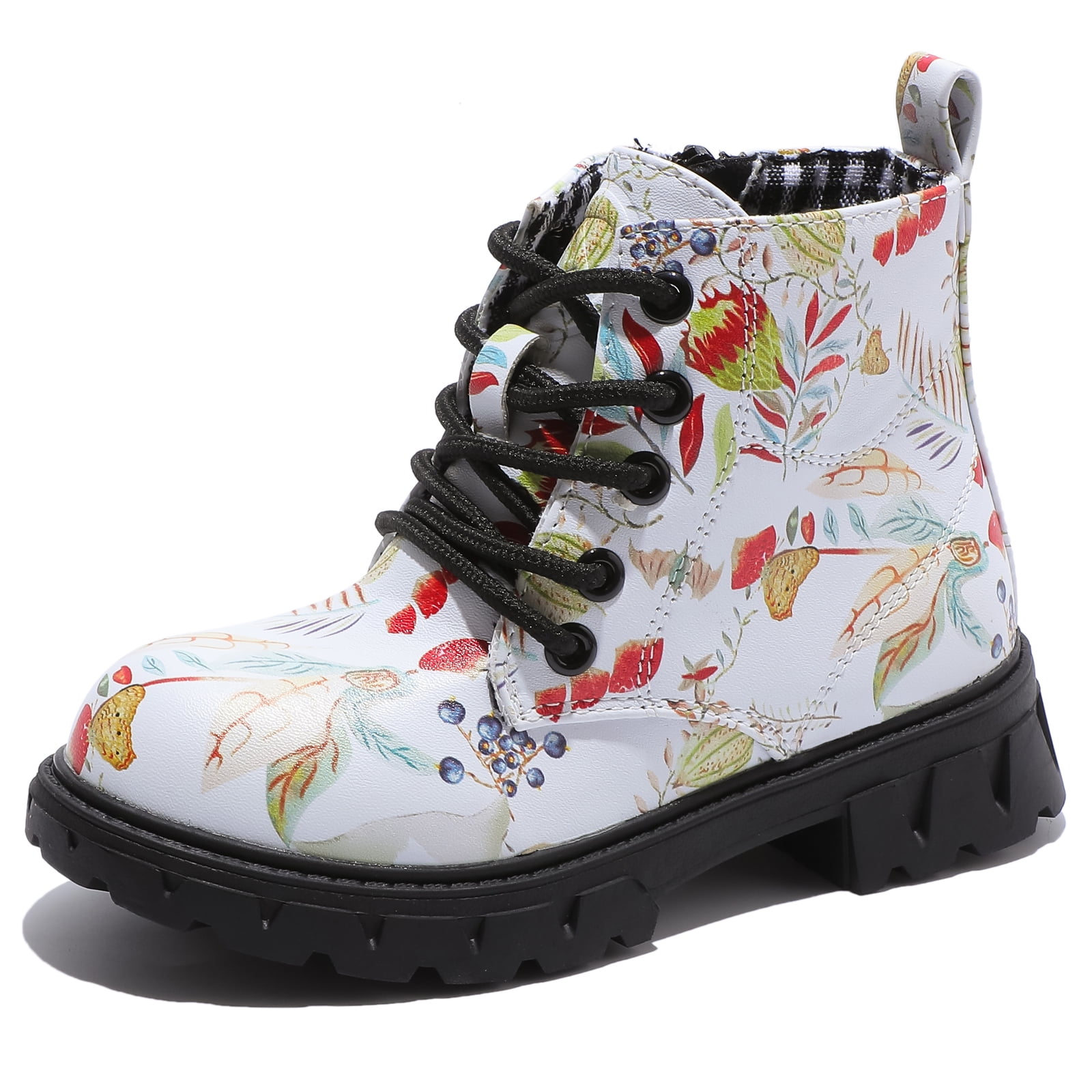 DADAWEN Boys Girls Combat Boots Ankle Boots Waterproof Boots Lace Up ...