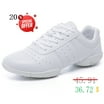 DADAWEN Women's Cheer Shoes White Sneakers Training Competitions Dancing Shoes for 5.5 US ...