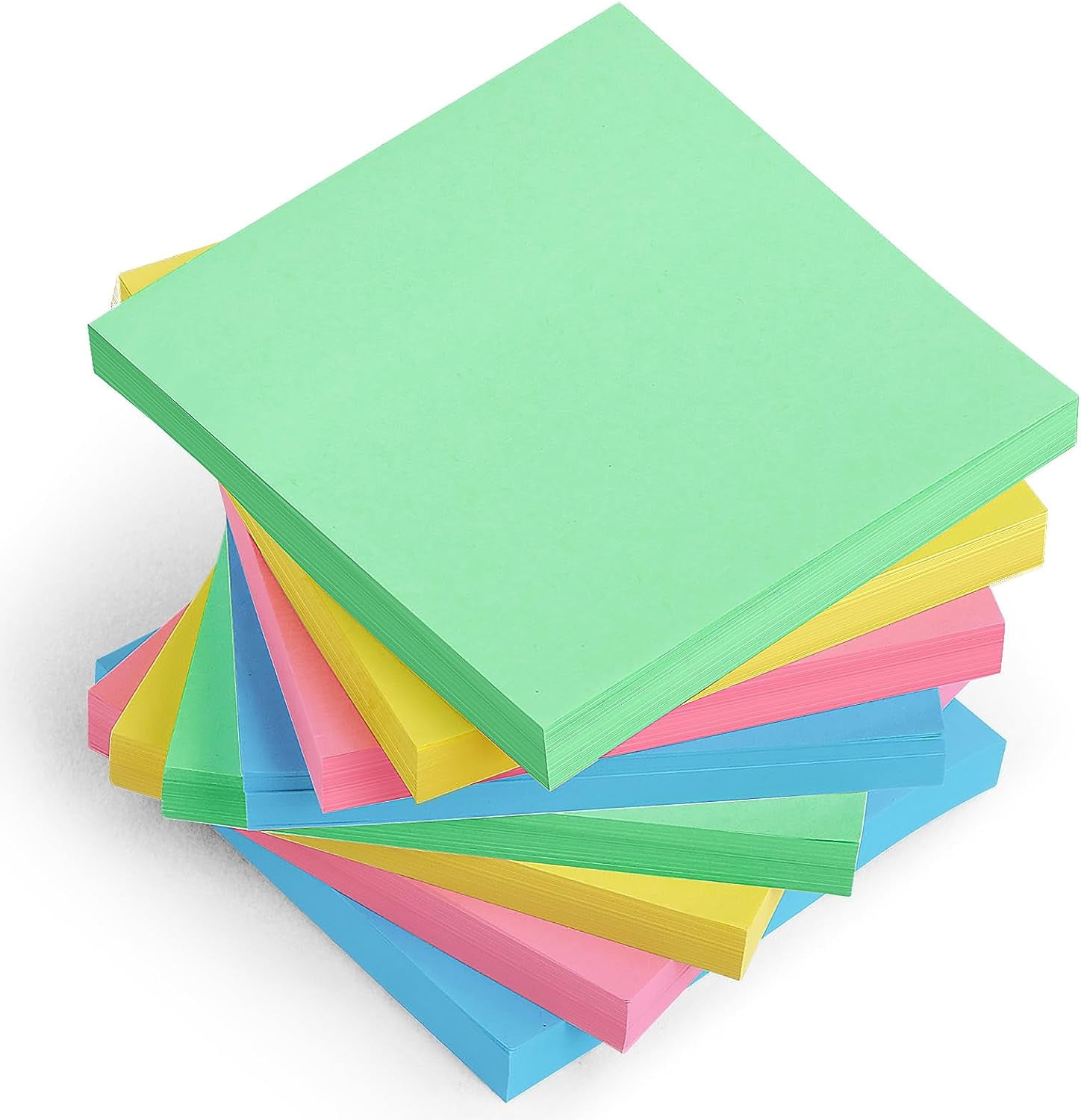 DADHOT (8 Pack) Sticky Notes 3x3 in Post Bright Stickies Colorful Super ...