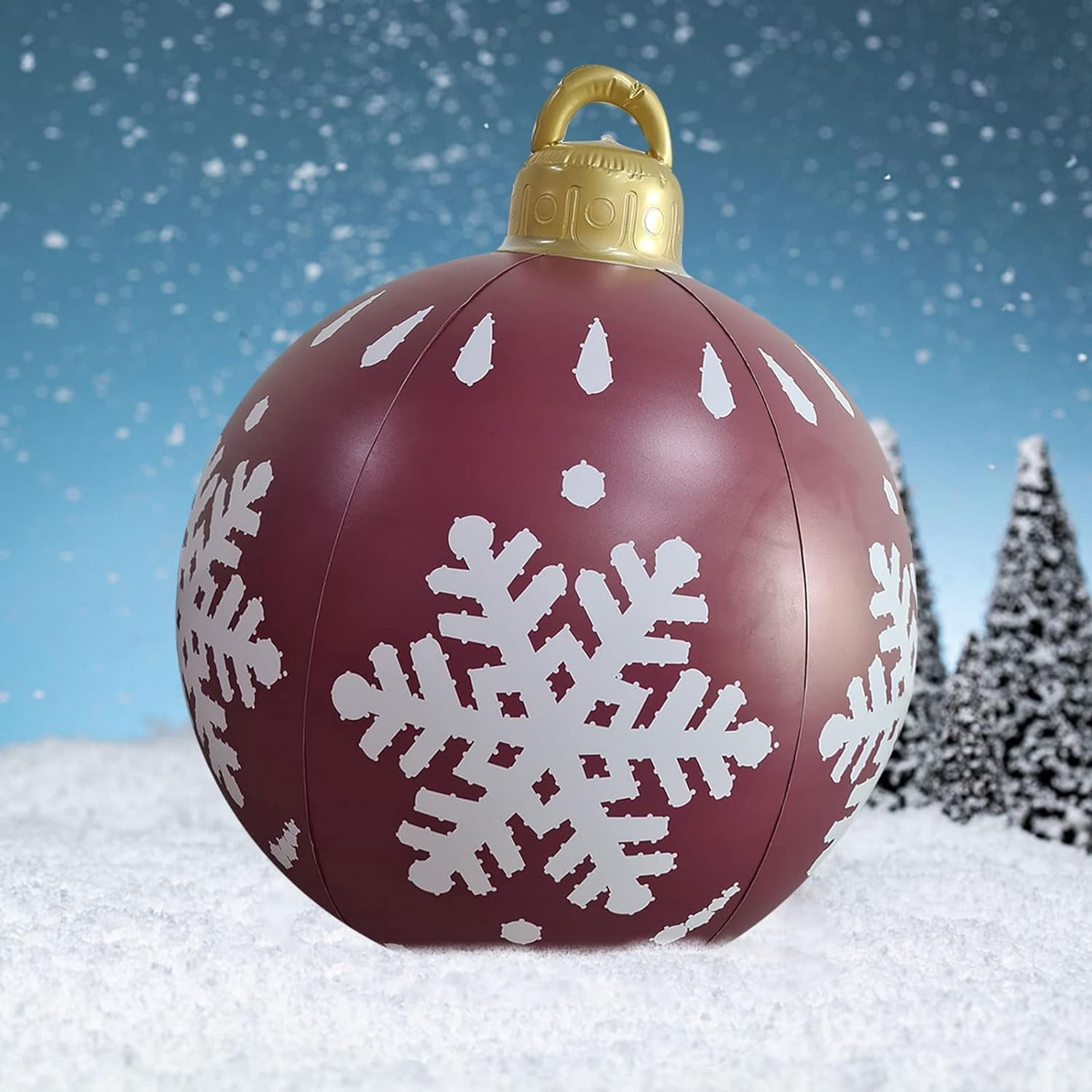 DADHOT Outdoor Christmas Inflatable Ball Christmas Decorations Yard ...