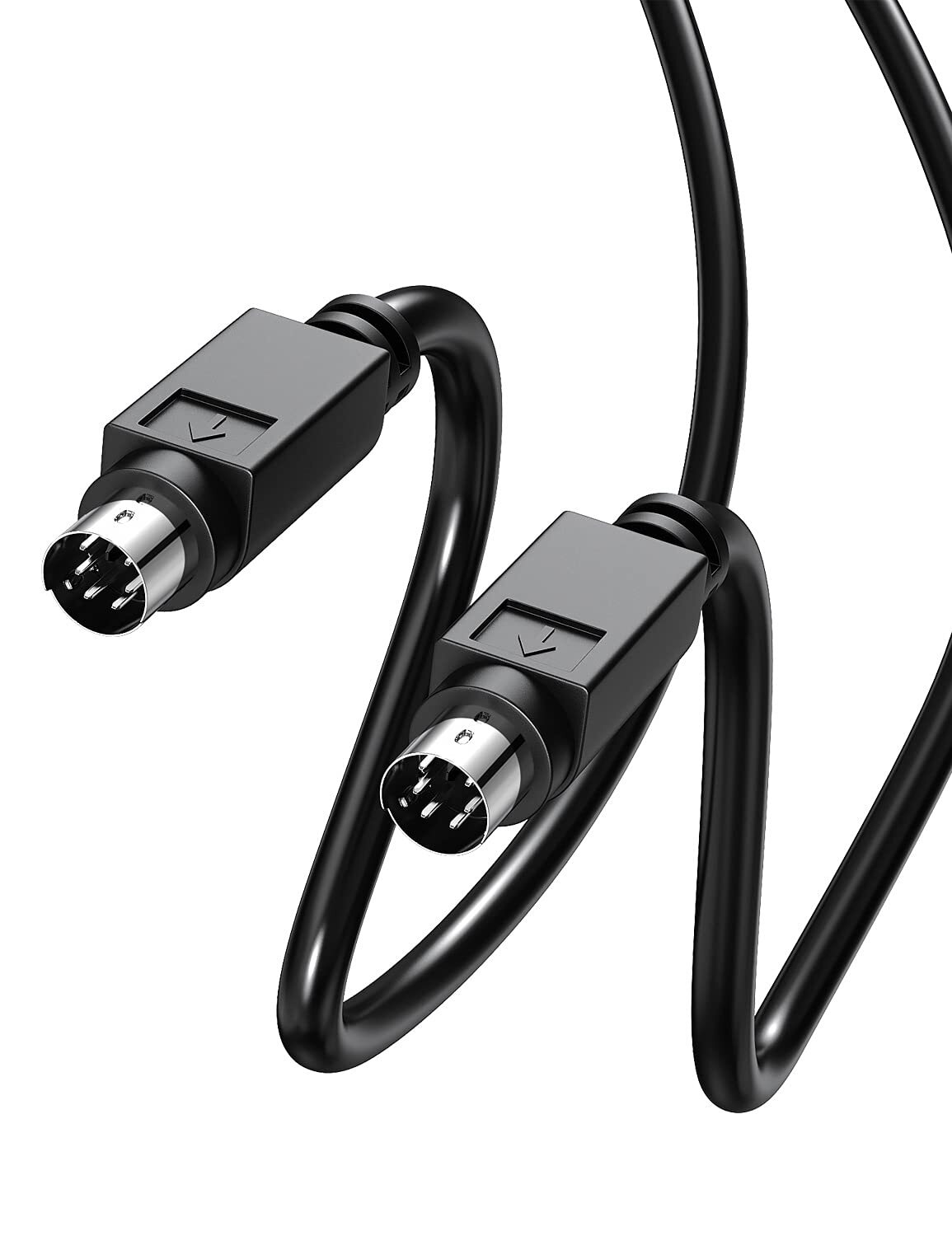 DADHOT PS 2 Cable 6ft Copper Wire Shielded Mini Din 6 PIN Male To Male