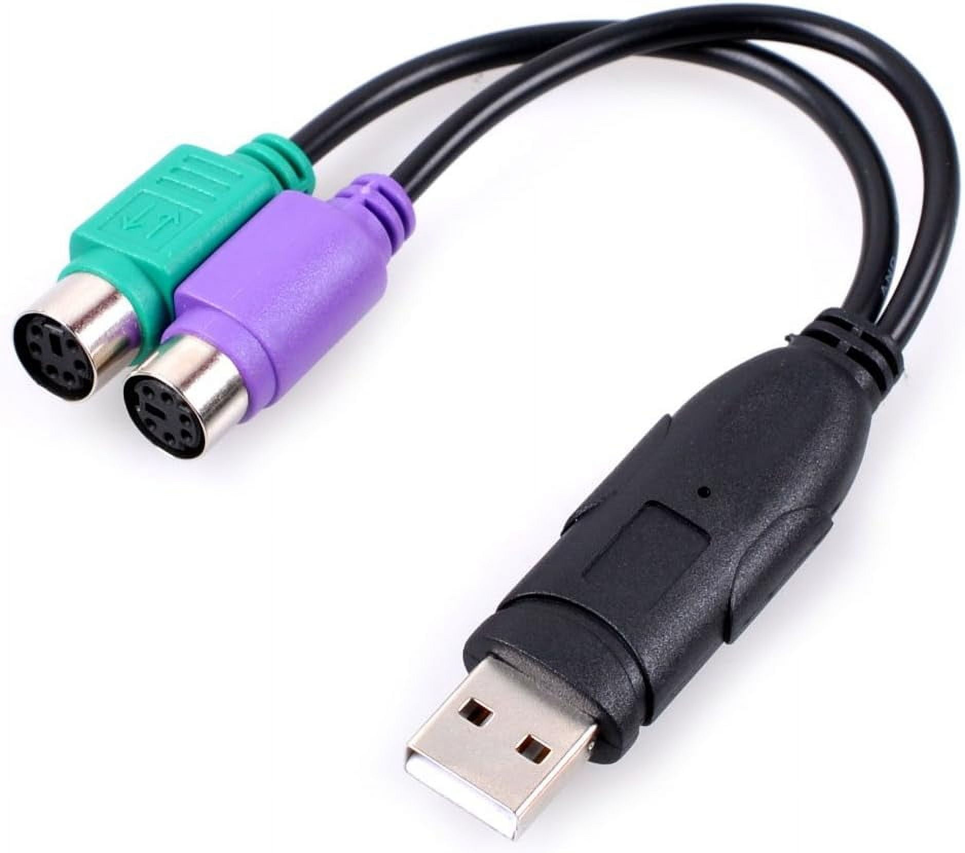 DADHOT PS/2 to USB Adapter Converter for PS2 Keyboard Mouse(Black ...